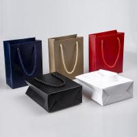 China Recycled Paper Bags For Clothes Custom Logo Clothing Shopping Gift Jewelry Packaging for sale