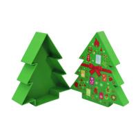 China Bestyle Custom Christmas Chocolate Candy Box Luxury Rigid Cardboard Tree Shape for sale