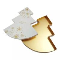 China Bestyle Custom Christmas Chocolate Candy Box Luxury Rigid Cardboard Tree Shape for sale