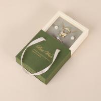 China Custom Luxury Jewelry Ring Set Box Special Paper Printed Jewelry Packaging Box With Handle for sale
