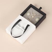 China Custom Luxury Jewelry Ring Set Box Special Paper Printed Jewelry Packaging Box With Handle for sale