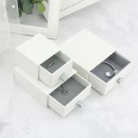 China Customize LOGO Drawer Packaging Boxes Plain White Jewelry Gift Packaging Boxes for sale