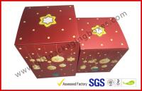 China Foldable Corrugated Tin Package , Pop Up Decorative Christmas Gift Boxes With Lids for sale