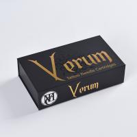 China Black Magnetic Suction Packaging Gift Box For Cosmetics Necklace Jewelry Packaging for sale