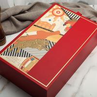 China New Year Red Wine Gift Box Double Universal Zodiac Lafite Double Gift Box for sale