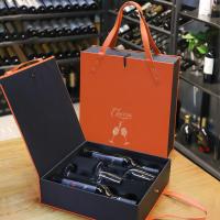 China Custom High End Wine Gift Box Empty Double Wine Packaging Boxes Leather Box for sale