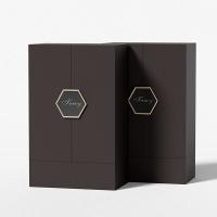 China Double Door High End Cosmetics Packaging Box Customized Design Perfume Paper Box for sale