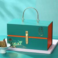 China Dragon Boat Festival Rigid Gift Boxes Zongzi Packing Box High End Portable for sale