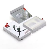 China Customized Data Cable Packaging Box Headphone Packaging Box Folding Recycled for sale