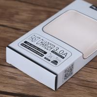 China Custom White Cardboard Folding Paper Box Data Line Packaging Electronics Packaging Box for sale