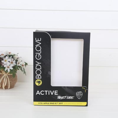 China Window Black Card Electronic Product Box Folding CMYK 4 Color Offset Printing LOGO for sale