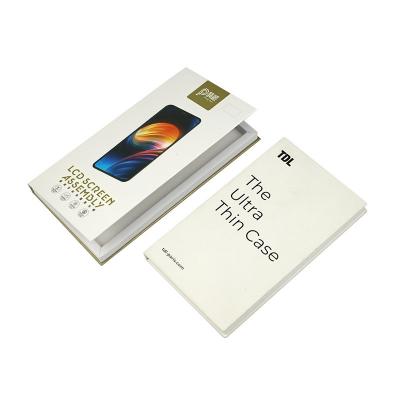 China Mobile Phone Toughened Film Electronics Packaging Box Book Flip Color Box for sale