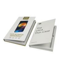 China Mobile Phone Toughened Film Electronics Packaging Box Book Flip Color Box for sale