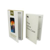 China Mobile Phone Toughened Film Electronics Packaging Box Book Flip Color Box for sale