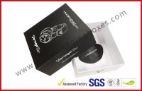 China CMYK Printed Round Embossed Rigid Gift Boxes , Custom Printed Paper Packaging Boxes For Headphone for sale