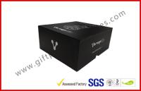 China CMYK Printed Round Embossed Rigid Gift Boxes , Custom Printed Paper Packaging Boxes For Headphone for sale