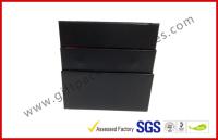China Leather Texture Rigid Board Gift Packaging Boxes , Foil Stamping Watch Packaging Boxes With Soft Velvet for sale