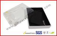 China Grey Board Gift Packaging Boxes with Clear 0.4mm PVC Transperent Cover for IPhone / Ipad Mini Case for sale