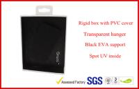 China Grey Board Gift Packaging Boxes with Clear 0.4mm PVC Transperent Cover for IPhone / Ipad Mini Case for sale