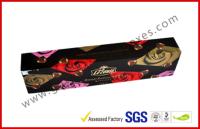 China Drawer Dove Chocolate Packaging Boxes With Spot UV Logo , Rubber Finished Wine Gift Packaging Box for sale