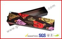 China Drawer Dove Chocolate Packaging Boxes With Spot UV Logo , Rubber Finished Wine Gift Packaging Box for sale