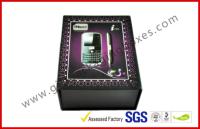 China Purper Matt Paper Grey board Electronics Packaging , Customized Mobile Phone / GPS Packaging Boxes for sale