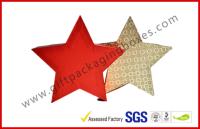 China Polygon Rigid Board Luxury Gift boxes , Five Stars Candy Gift Boxes With Special Texture Paper Covering for sale