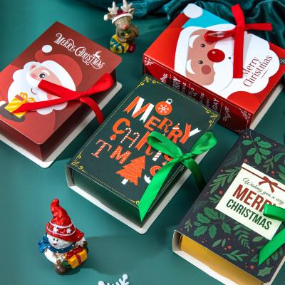 China Custom Christmas Candy Box Paperboard Creative Magic Book Decorative Empty for sale