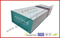 China Magnetic gift boxes for hair extension , 1500g Hard board box with logo embossed and foiled for sale