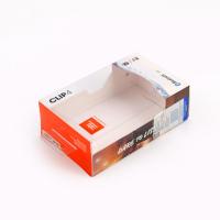 China Hook Type Headphone Packaging Box PVC Film Glossy Lamination Portable for sale