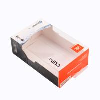 China Hook Type Headphone Packaging Box PVC Film Glossy Lamination Portable for sale