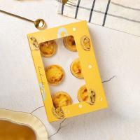 China Customized Baking Egg Tart Packaging Box 4 Piece Disposable Paper Western Pastry Box for sale