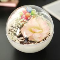 China Flat Bottomed Transparent Cake Box Round Ball Mousse Ball Customized for sale