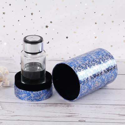 China Cylinder Perfume Bottle Packaging Box Embossing / Glossy Lamination Customized for sale