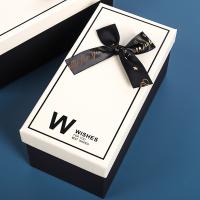 China Custom Single CMYK 4C Rigid Gift Boxes Shirt Belt Storage With Hand for sale
