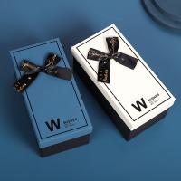 China Custom Single CMYK 4C Rigid Gift Boxes Shirt Belt Storage With Hand for sale