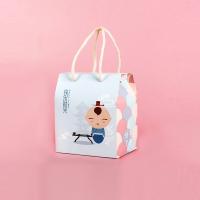 China CMYK 4 Color Custom Paper Gift Bags Full Moon for Candy Fruit for sale