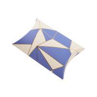 China High Grade Gilded Paper Pillow Box Small Folding White Cardboard for sale