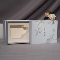 China Customized Cup Packaging Box Square Shape UV Coating With Handle for sale