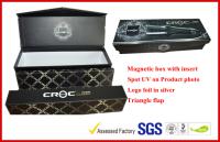 China Safe Hair Straightener Electronics Packaging Boxes , Hot Stamping Coated Paper Packaging Box With Stand for sale