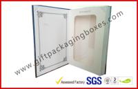 China Square Colorful 1200G Grey Board Gift Packaging Boxes , Offset Printed Bookshape Gift Packaging Boxes for sale