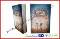 China Square Colorful 1200G Grey Board Gift Packaging Boxes , Offset Printed Bookshape Gift Packaging Boxes for sale