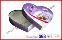 China Heart-Shape Lecote Chocolate Gift Packaging Boxes With Food Grade Printing , 157G Coated Paper Boxes for sale