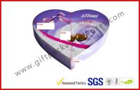 China Heart-Shape Lecote Chocolate Gift Packaging Boxes With Food Grade Printing , 157G Coated Paper Boxes for sale
