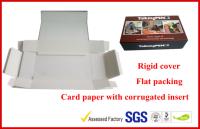 China 1000g Grey Rigid Board Folding Magnetic Gift Packaging Boxes , Offset Printed Pen Gift Packaging Boxes for sale