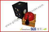 China Handmade Special Paper Porcelain Gift Packaging Boxes , 3D Butterfly Rigid Board Gift Box with Lock for sale