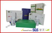 China Offset printed Tea / Moon Cake Gift Packaging Box , Customized 157g Printing Paper Gift Packaging Boxes for sale