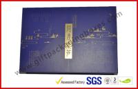 China Handmade Afternoon Tea / Moon Cake Gift Chocolate Packaging Box , Hot stamping golden Chocolate Gift for sale