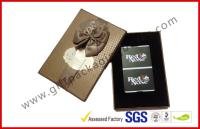 China CMYK Printed 1000g Hard Board Gift Packaging Boxes , Fashionable Wedding Favor Boxes With Ribbon for sale