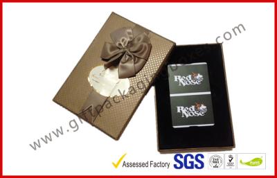 China CMYK Printed 1000g Hard Board Gift Packaging Boxes , Fashionable Wedding Favor Boxes With Ribbon for sale